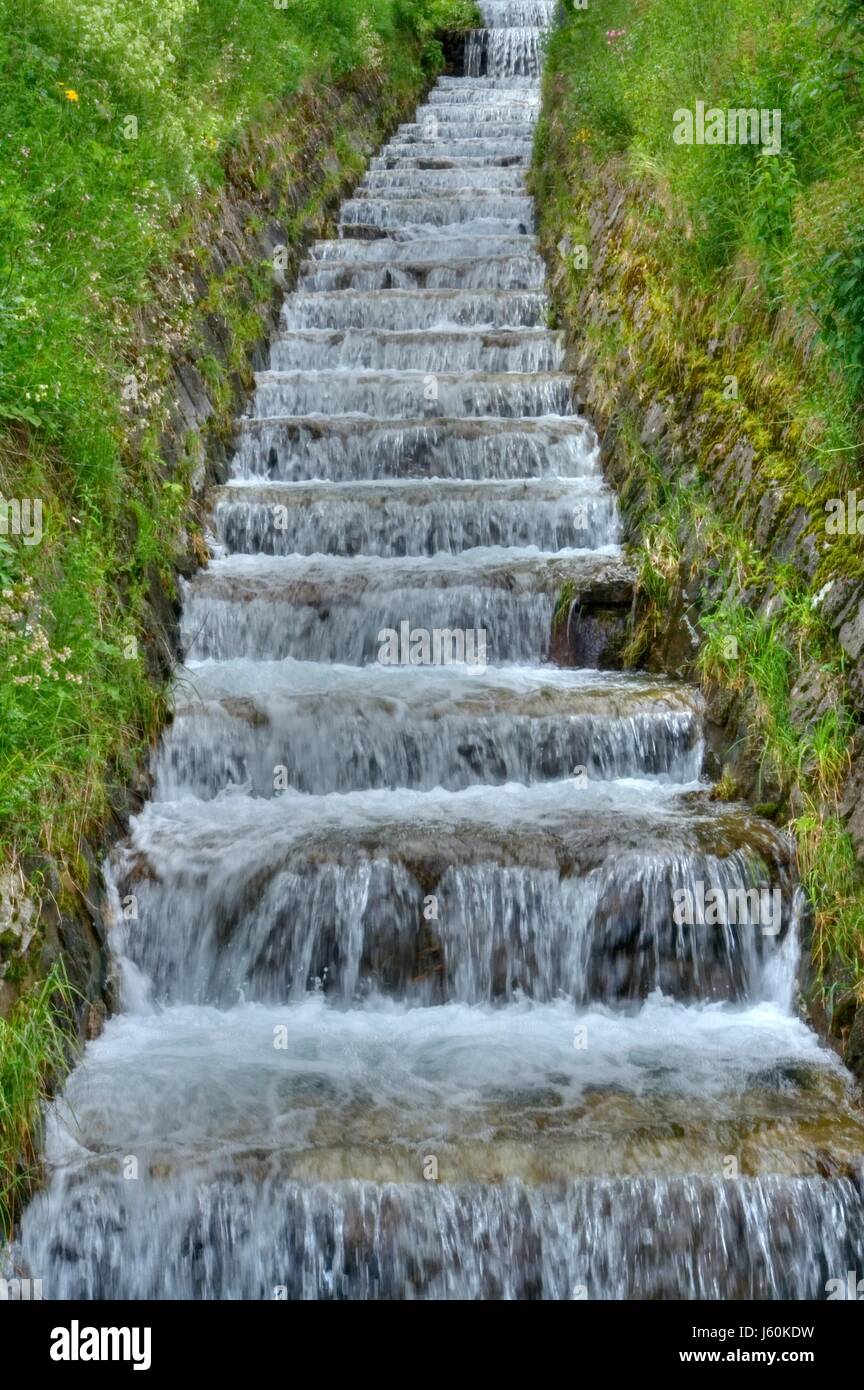 Stair Stepped River And Waterfalls 320+ Stepped Waterfall Stock