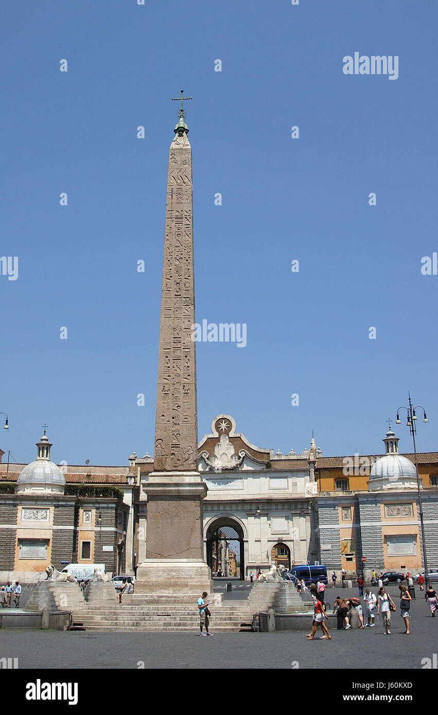obelisk flaminio in rome Stock Photo - Alamy