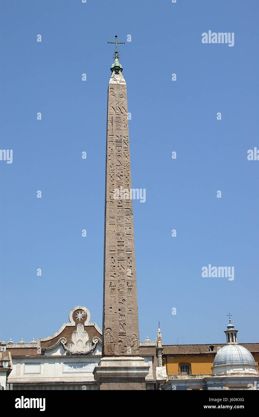 sightseeing Rome roma square obelisk piazza buildings church sights ...
