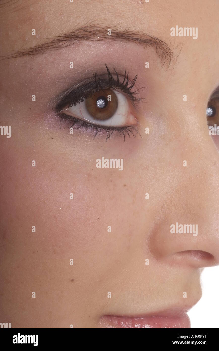 brown eye open Stock Photo - Alamy