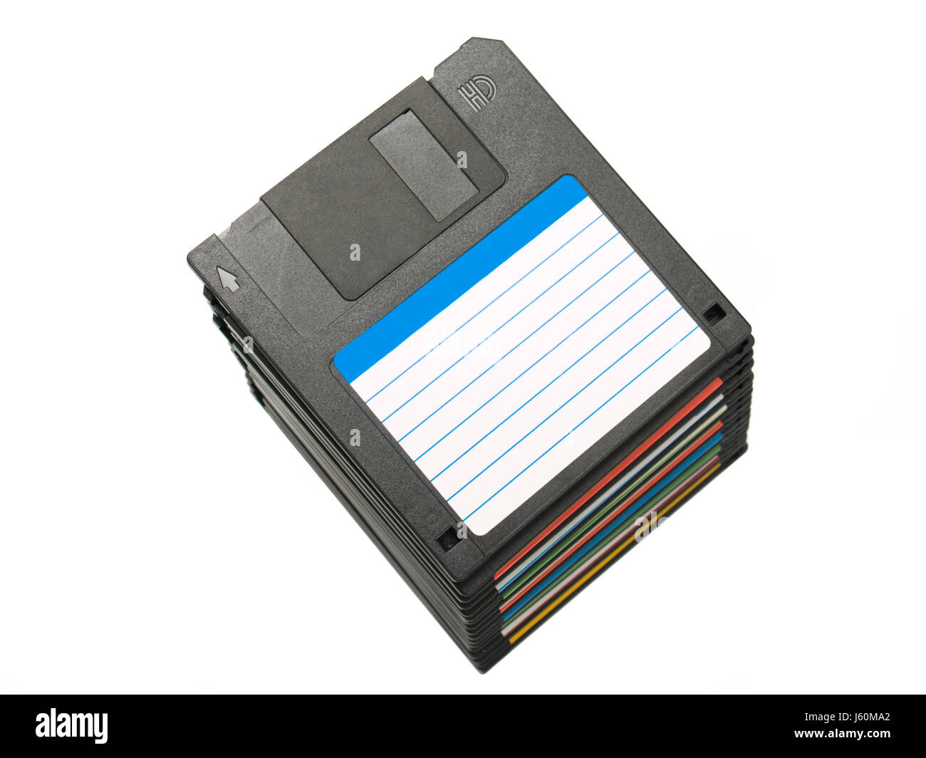 some several a few isolated disc color diskettes colors colours paint ...