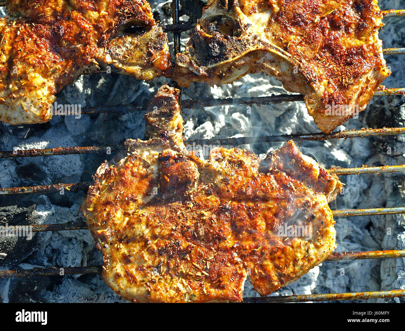 grill barbecue barbeque grilled pork chop dainty grill barbecue ...