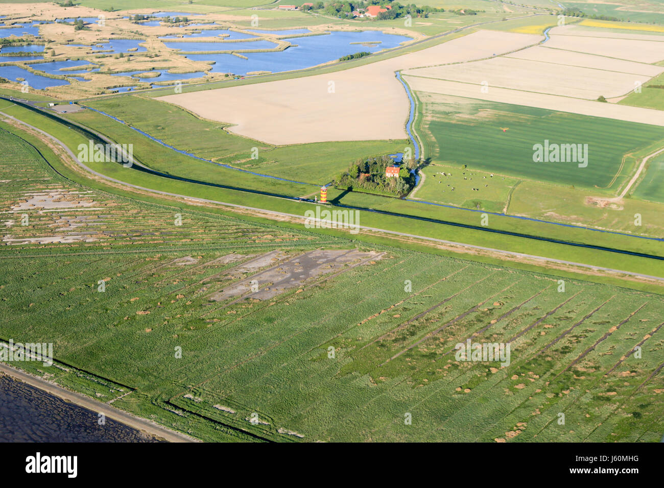 pilsum lighthouse from above Stock Photo - Alamy