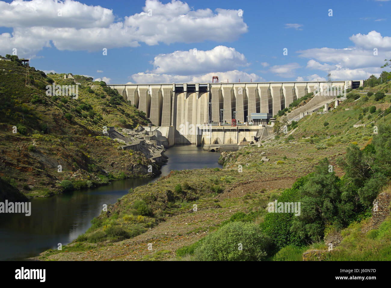 power station wall dam embankment hydroelectric power water power ...