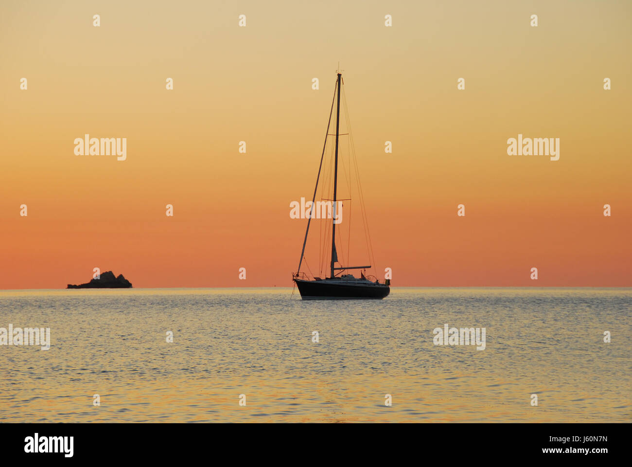 sunset mallorca rock sailing ship sailing boat sailboat rowing boat ...