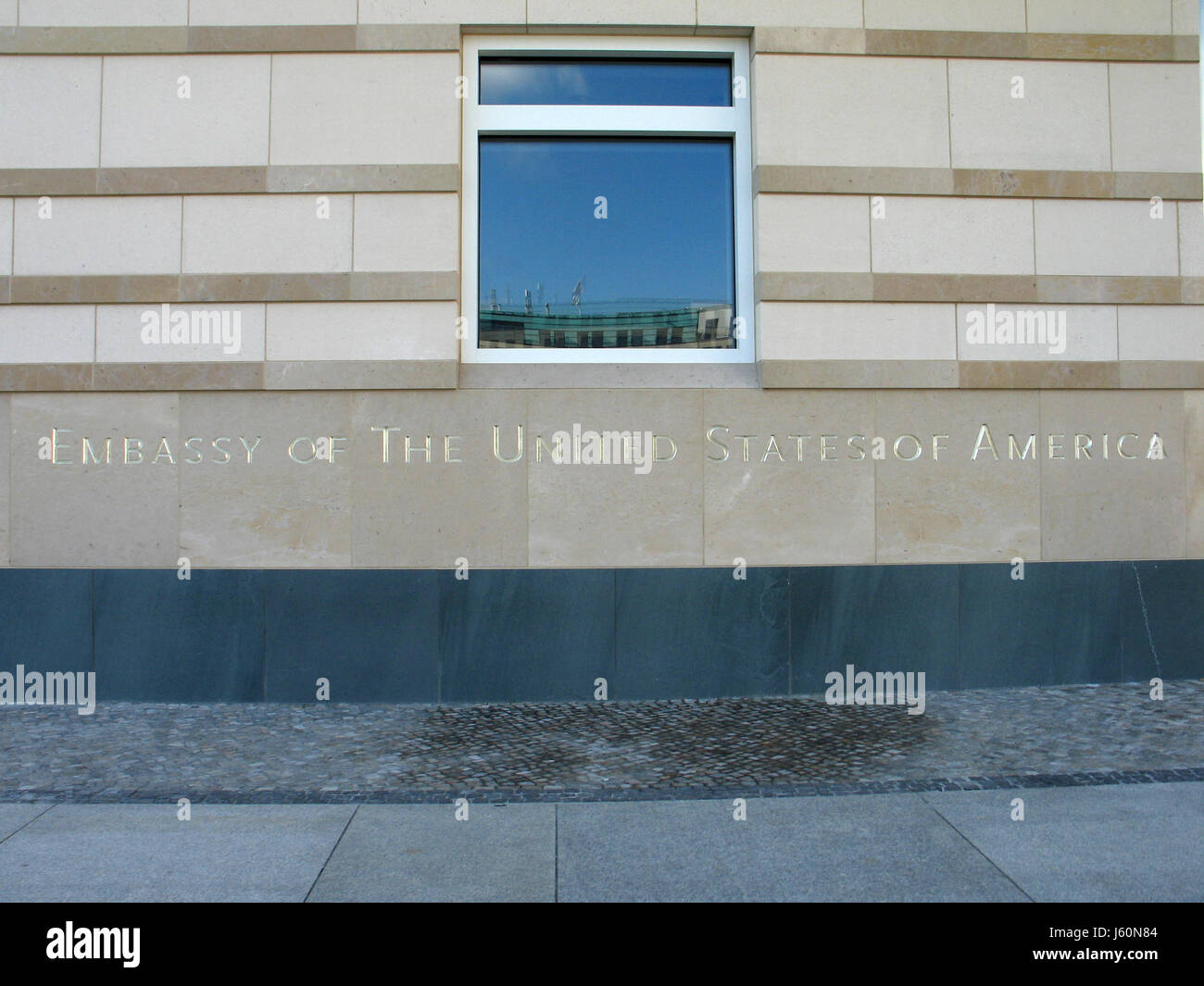 window porthole dormer window pane usa mirroring berlin facade embassy ...