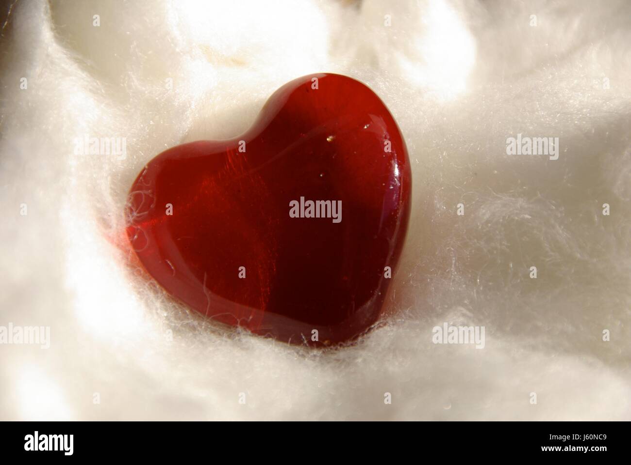 heart wrapped in cotton wool Stock Photo - Alamy