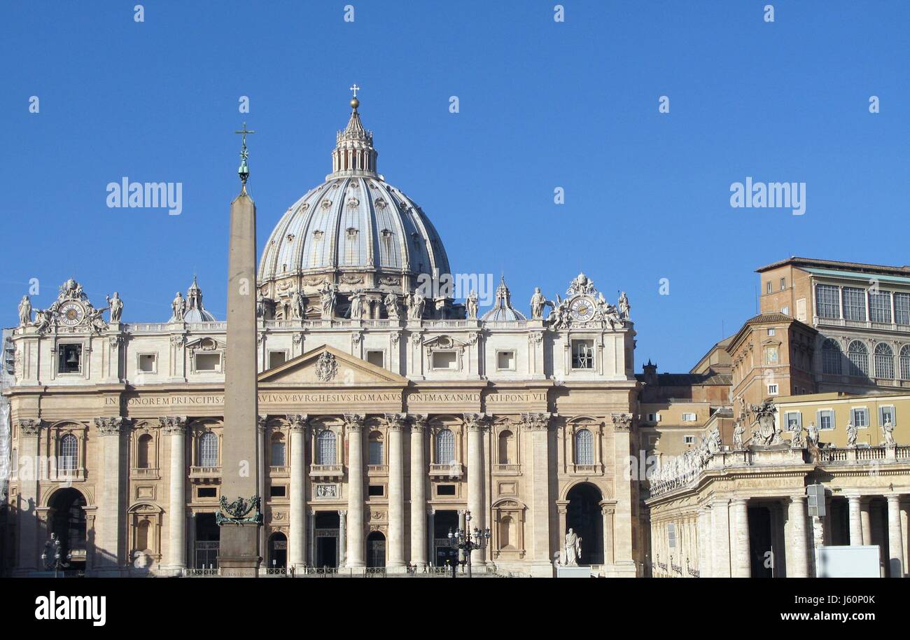 petersdom Rome roma pope catholic obelisk vatican church baroque italy ...