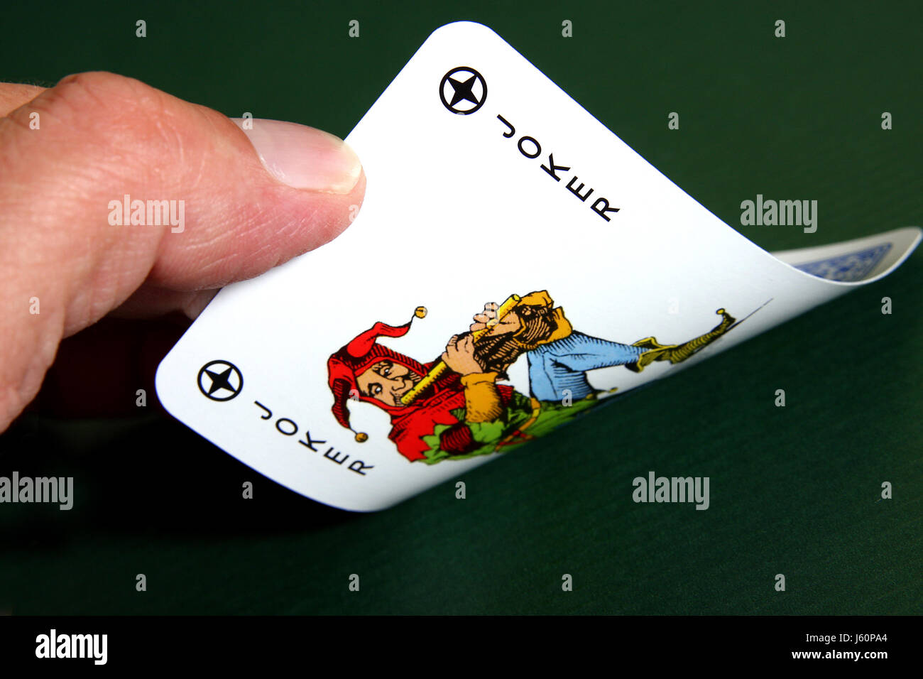 Joker hand finger hi-res stock photography and images - Alamy
