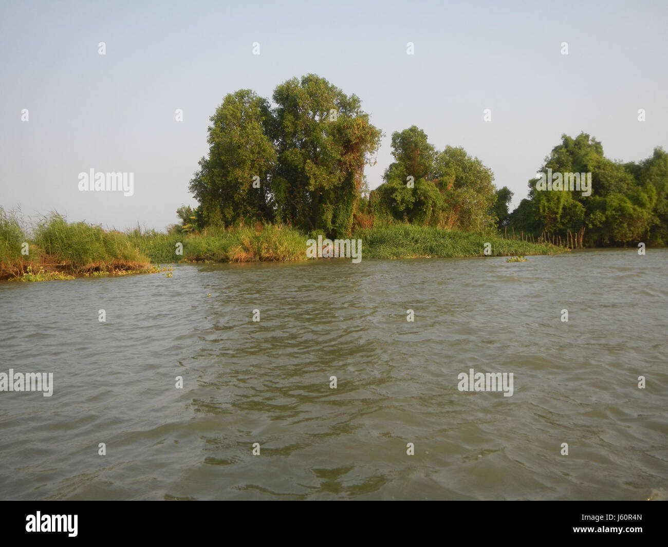 This image captures the river districts and villages of Masantol ...