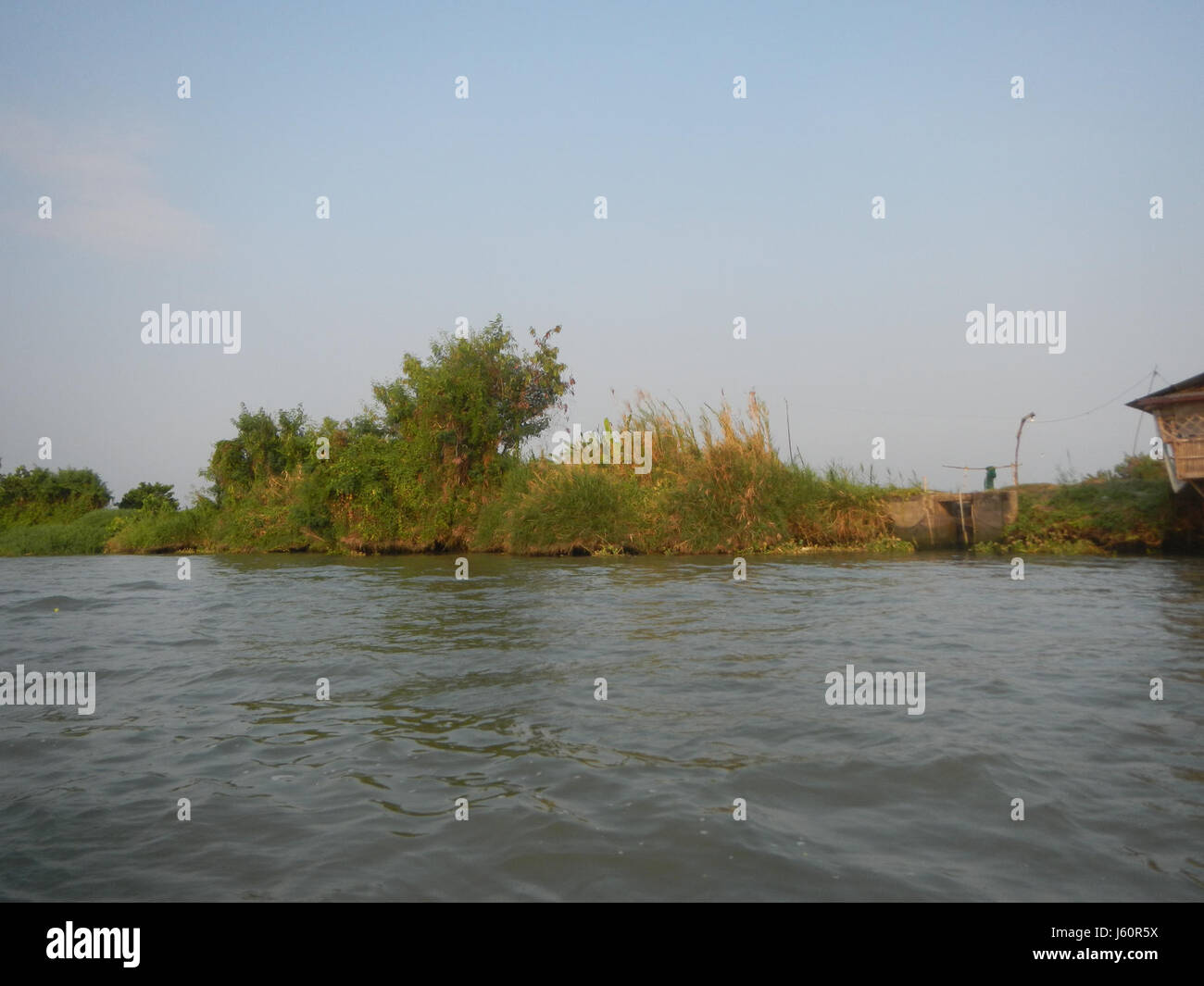 02596 Masantol Pampanga River Districts villages Riverbanks 09 Stock ...