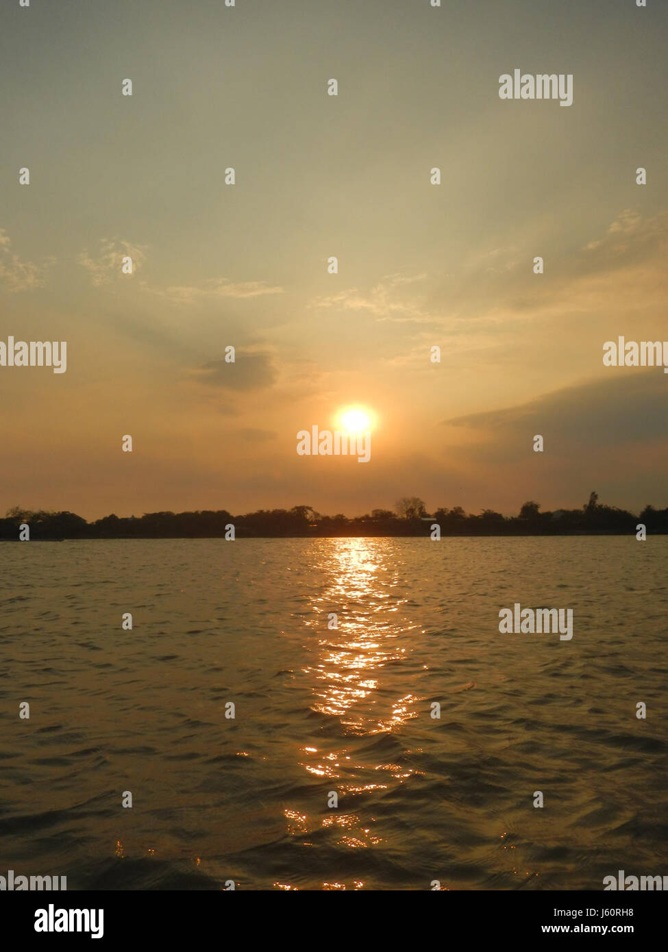 This image depicts the river districts, villages, and riverbanks of ...