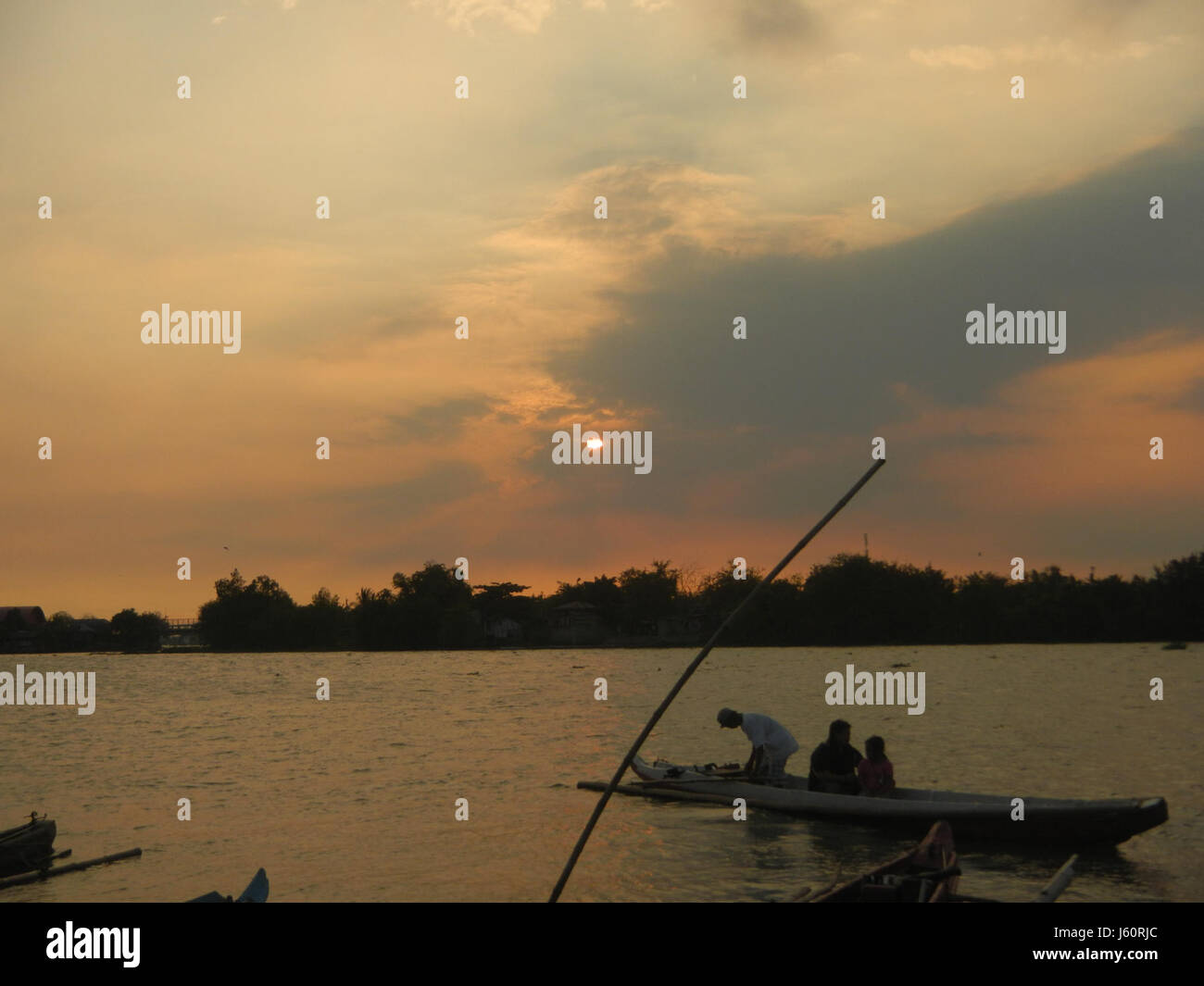 02998 Masantol Pampanga River Districts villages Riverbanks 10 Stock ...