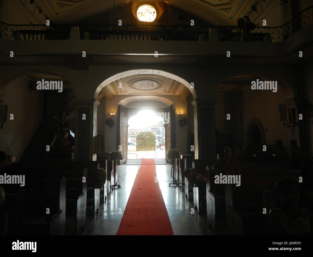 A photograph of weddings held at the Santiago Apostol Church in ...