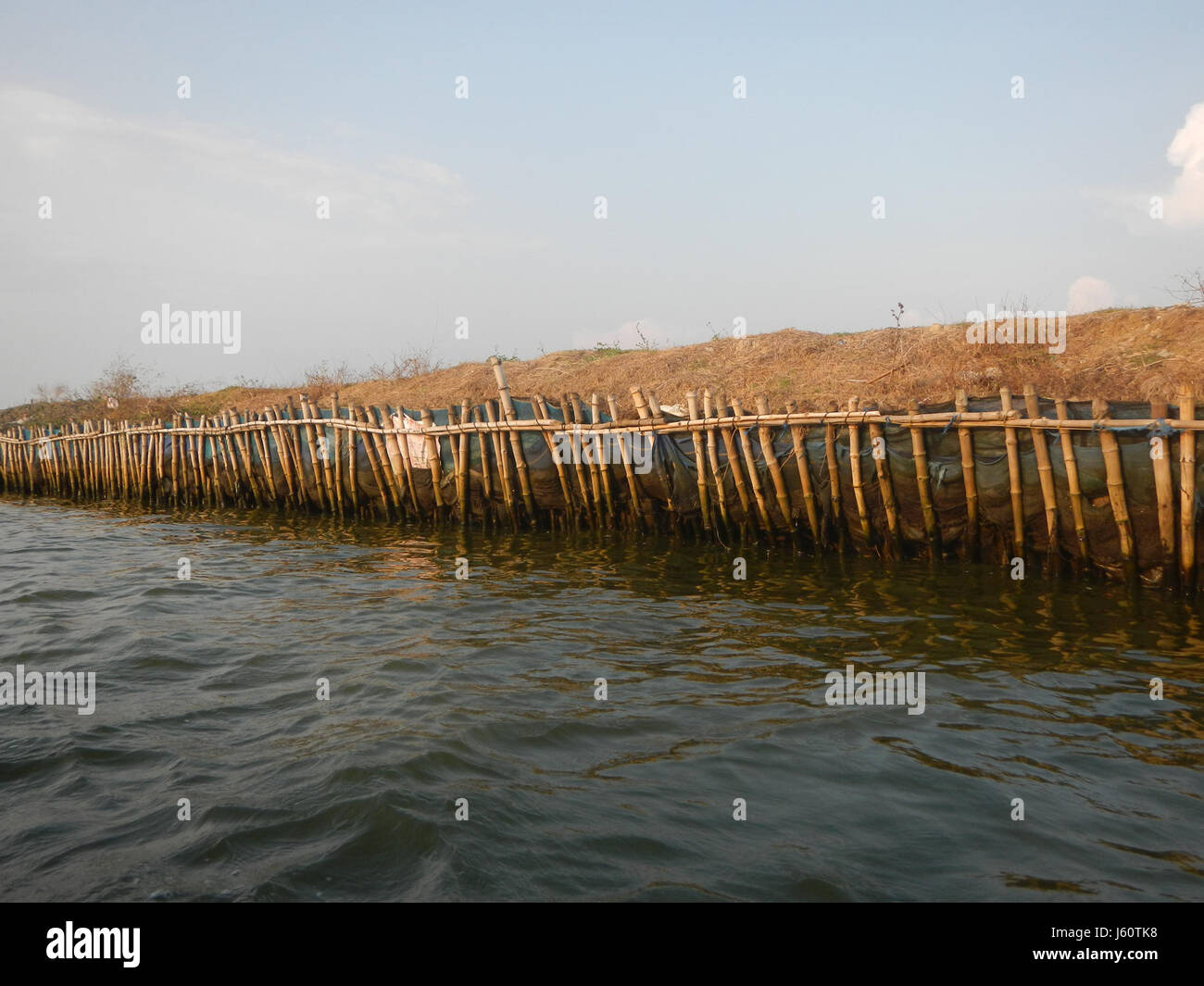 A photograph depicting the river banks of Panasahan in Malolos City ...