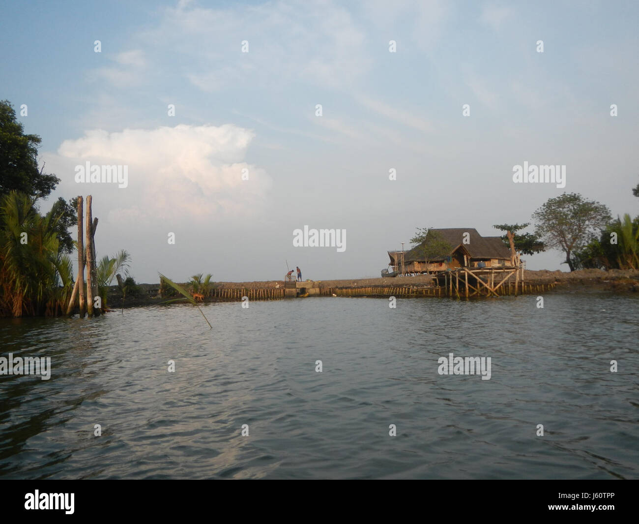 A photograph of the riverbanks of Panasahan in Malolos City, Bulacan ...