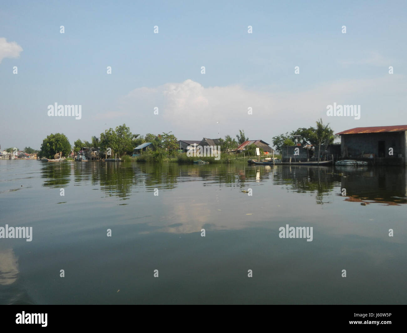 This image shows the Malolos River districts in the Philippines ...