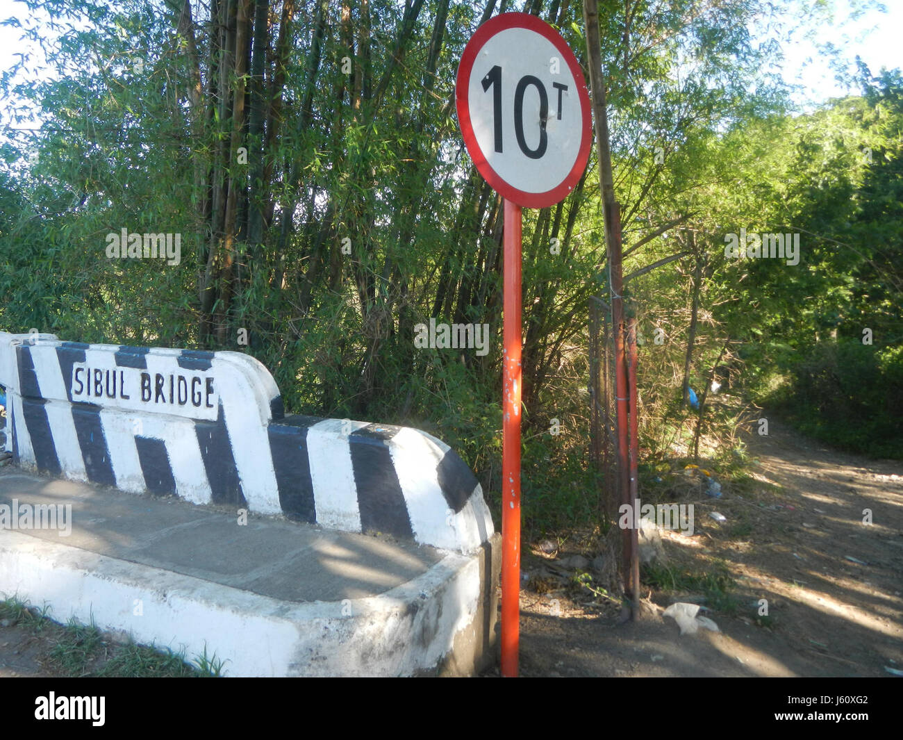 This photograph documents the construction of slope protection at the ...