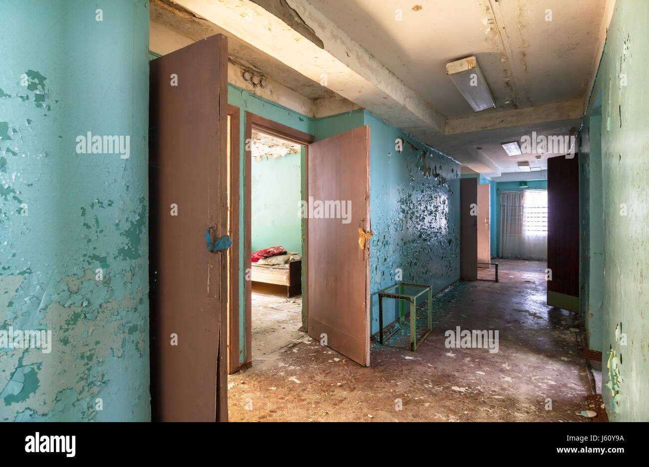 Corridor With Open Doors