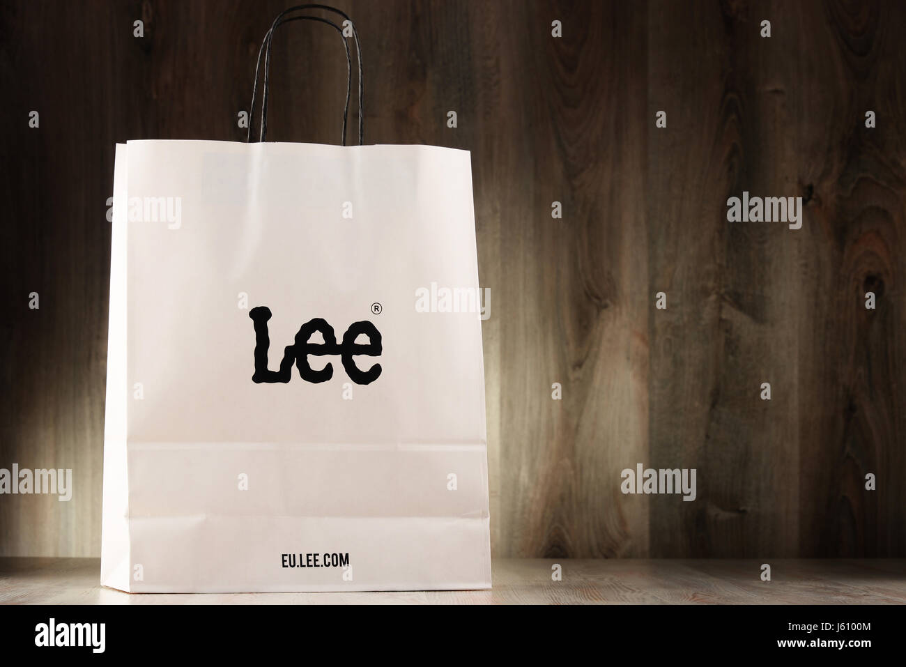 POZNAN, POLAND - NOV 3, 2016: Lee is a brand of denim jeans founded in ...