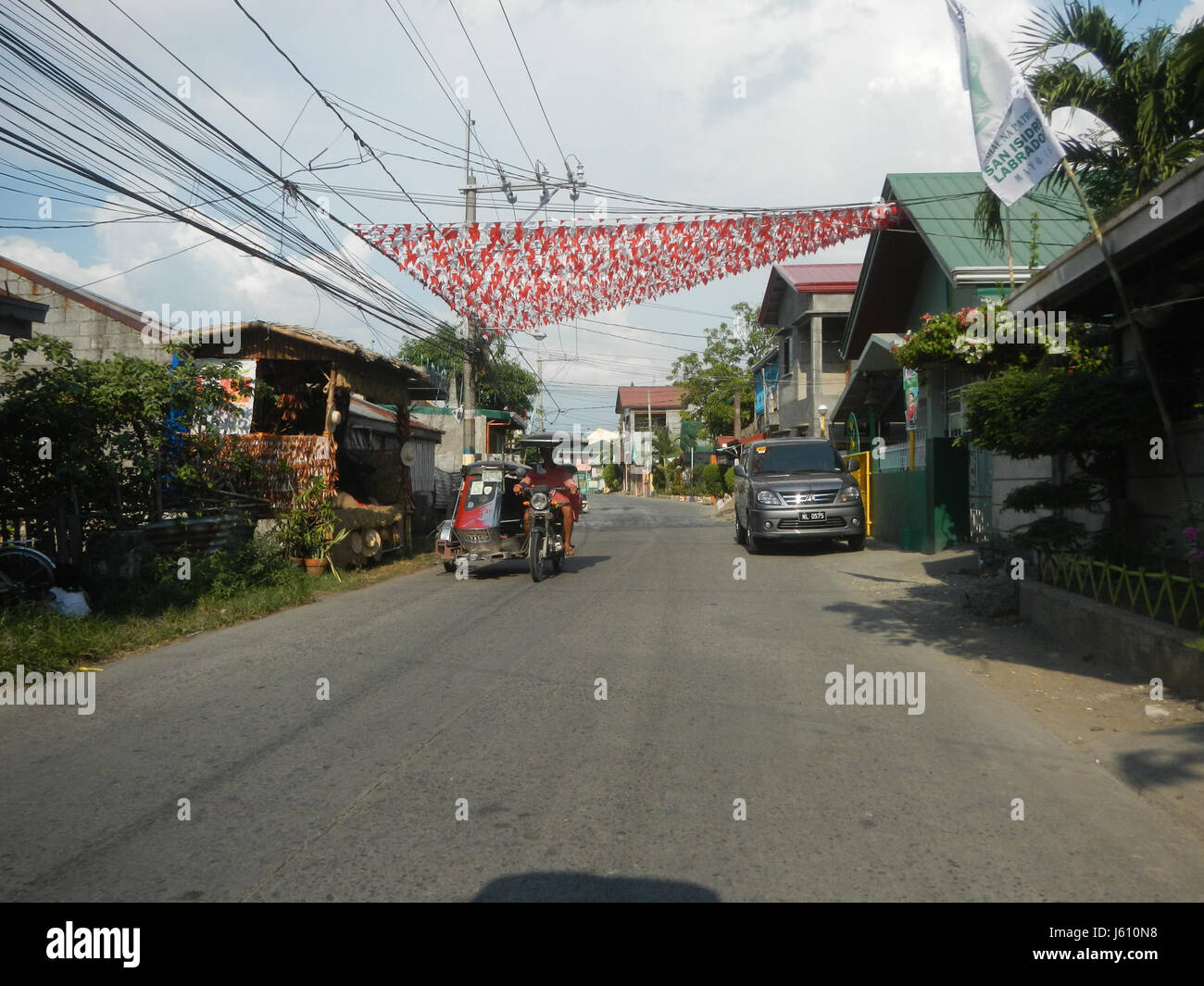 The photograph captures roads, villages, and landmarks in Bulakan ...