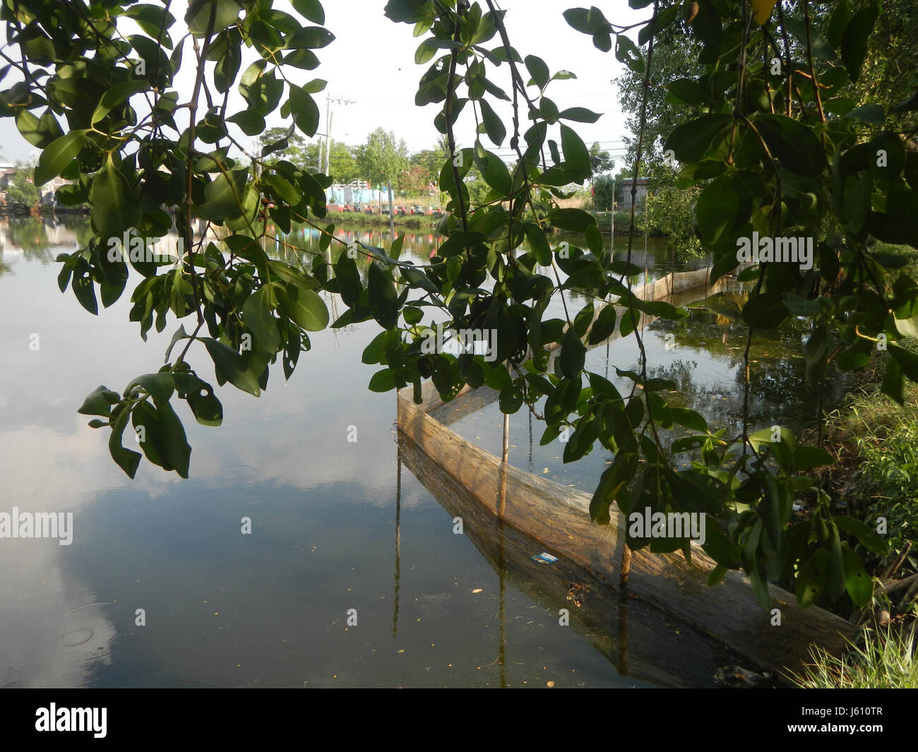 This photograph highlights the roads, villages, and landmarks in ...