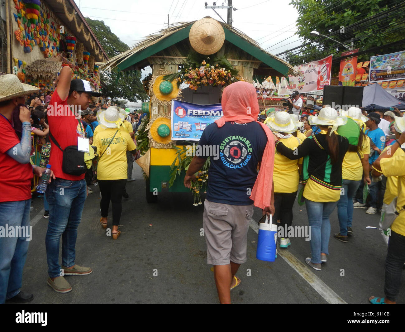 0012 San Isidro Labrador Parish Fiesta Pulilan Bulacan Carabao Kneeling ...