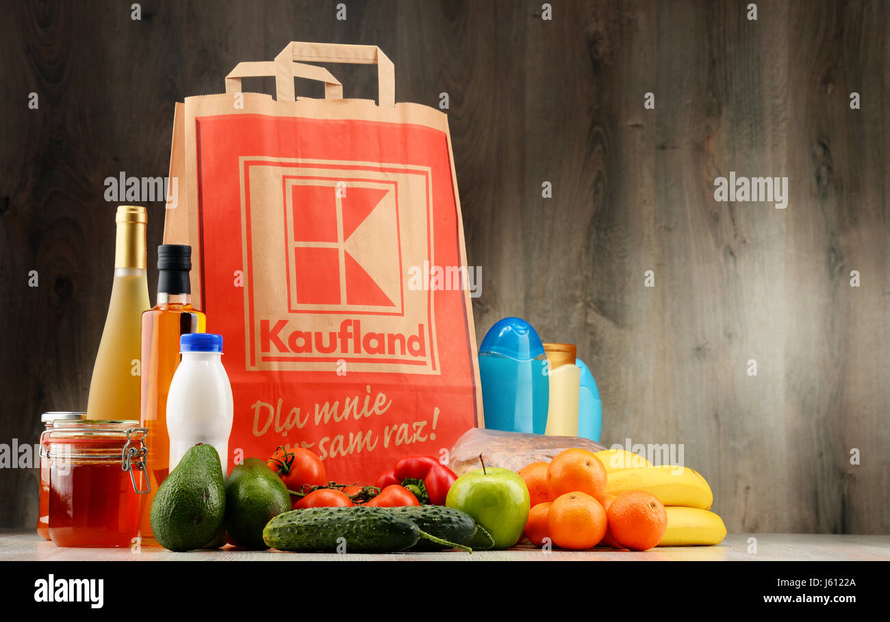 POZNAN, POLAND - DEC 2, 2016: Kaufland is a German hypermarket chain ...