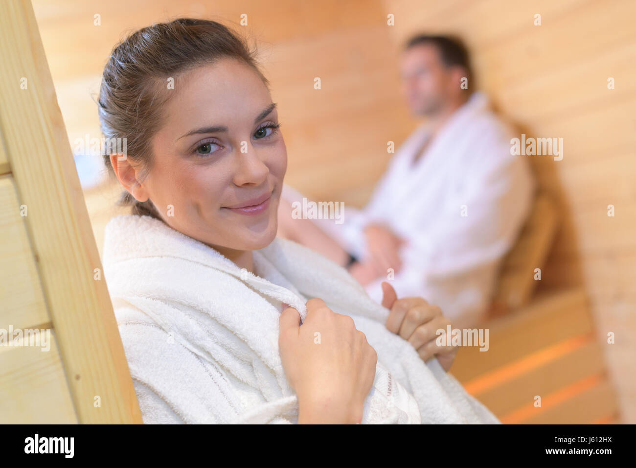 Towelling robe hi-res stock photography and images - Alamy