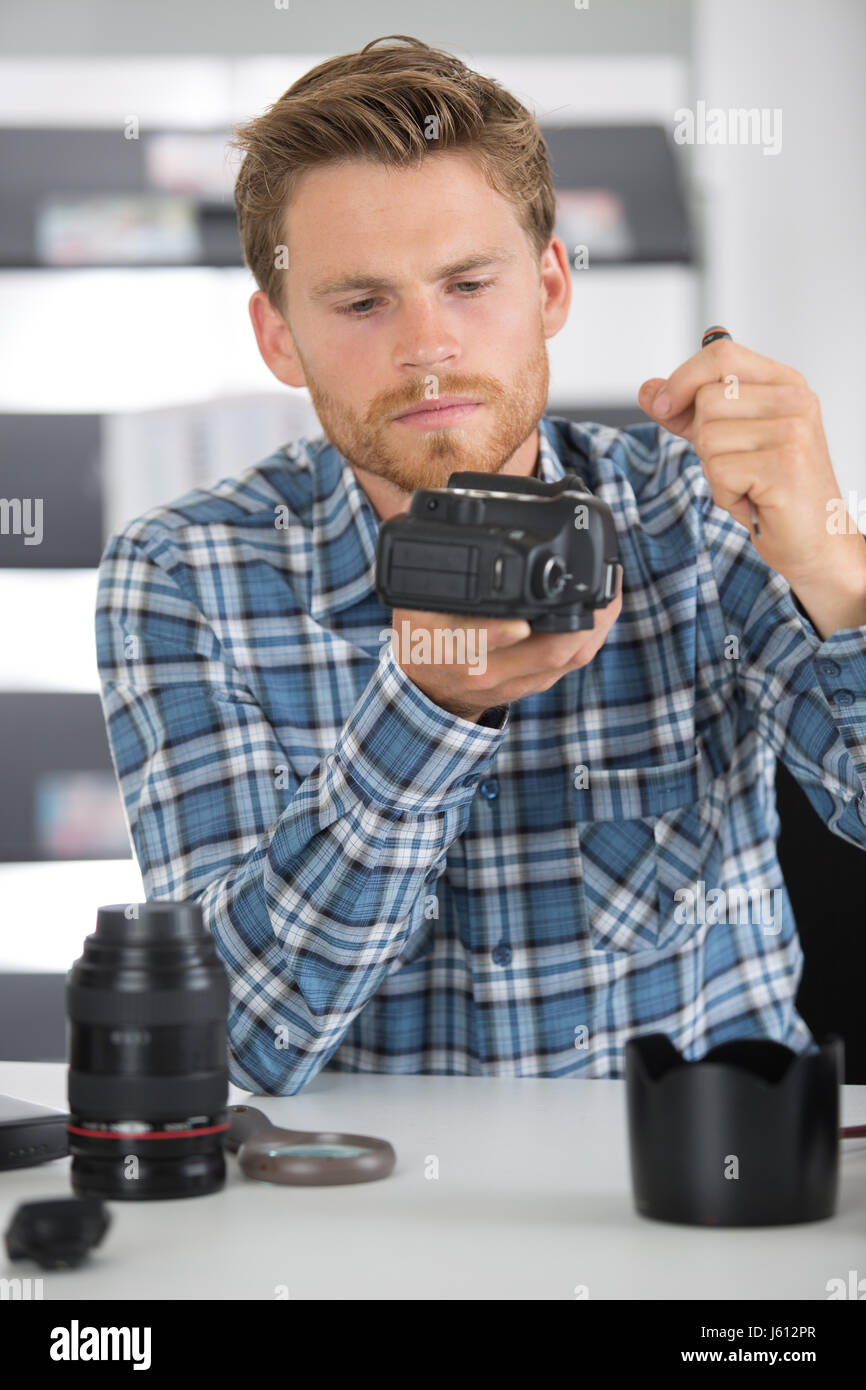 setting the video camera Stock Photo - Alamy