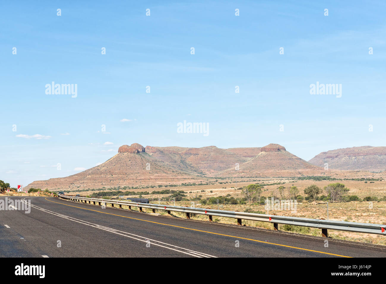 The Three Sisters, three typical karoo hills next to the N1 road near ...