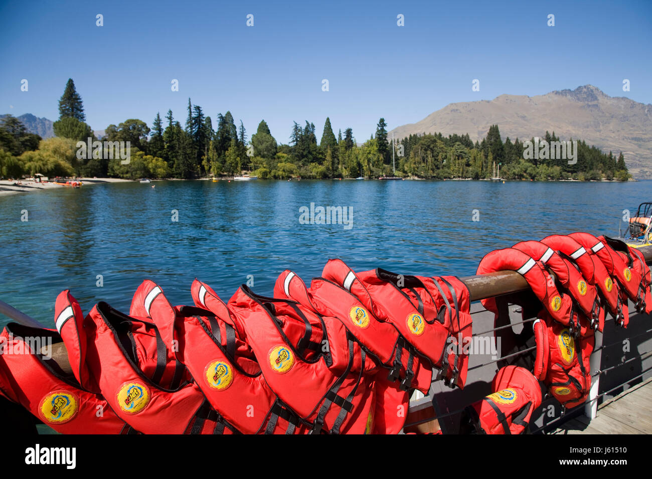 Queenstown New Zealand South Island Adventure Capital Stock Photo - Alamy