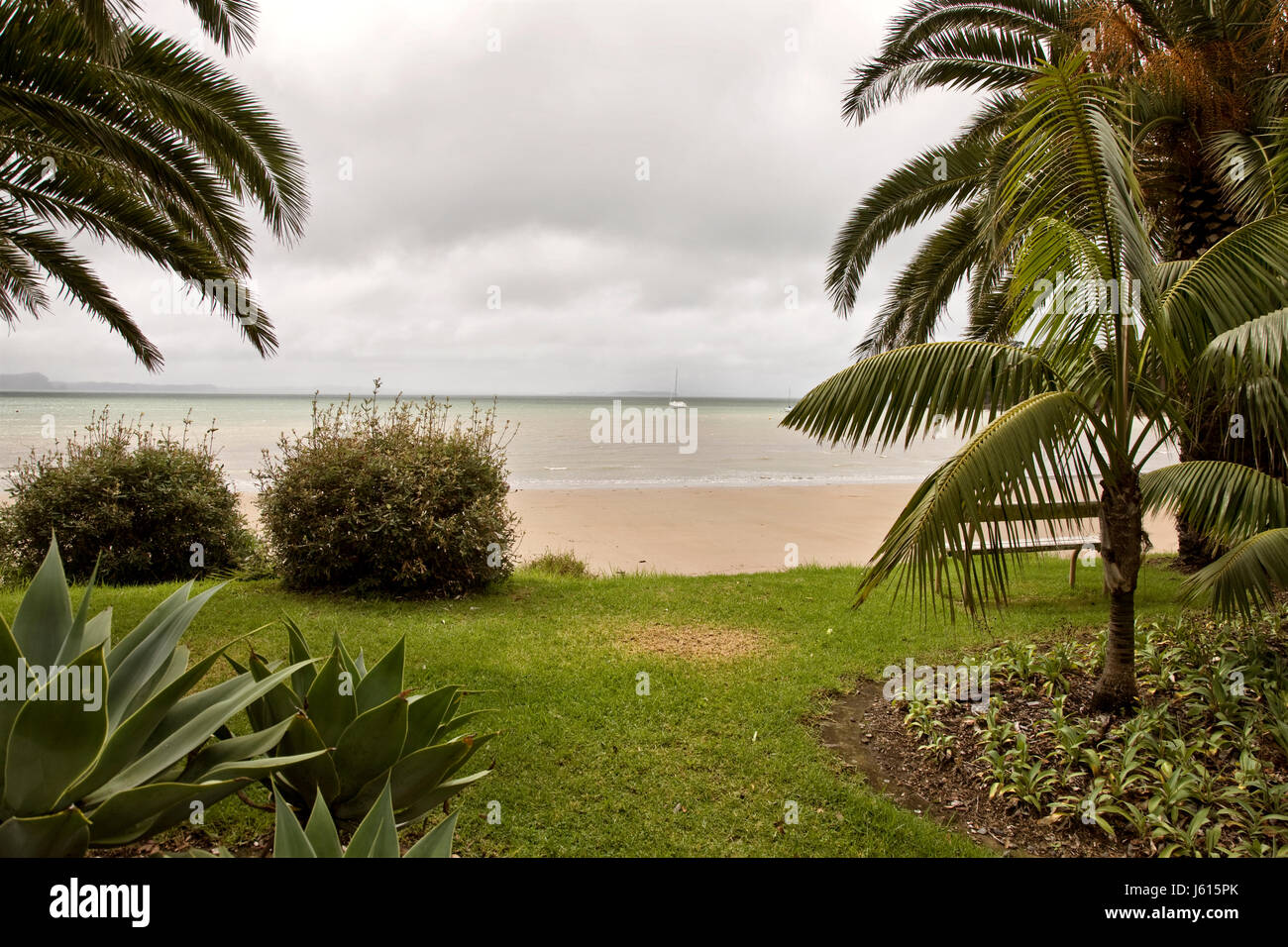 Stanmore Bay New Zealand beach front town Stock Photo - Alamy