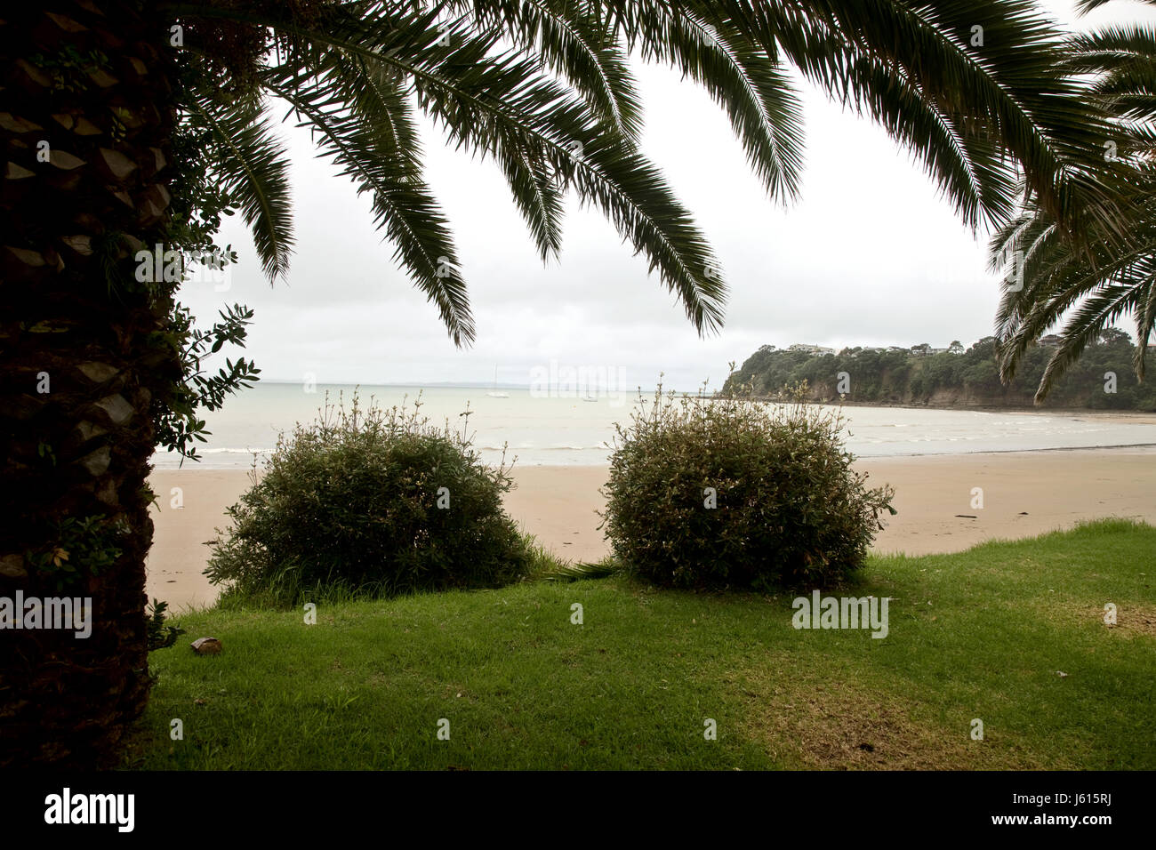 Stanmore Bay New Zealand beach front town Stock Photo - Alamy
