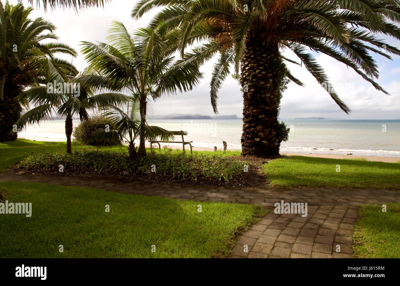 Stanmore Bay New Zealand beach front town Stock Photo - Alamy