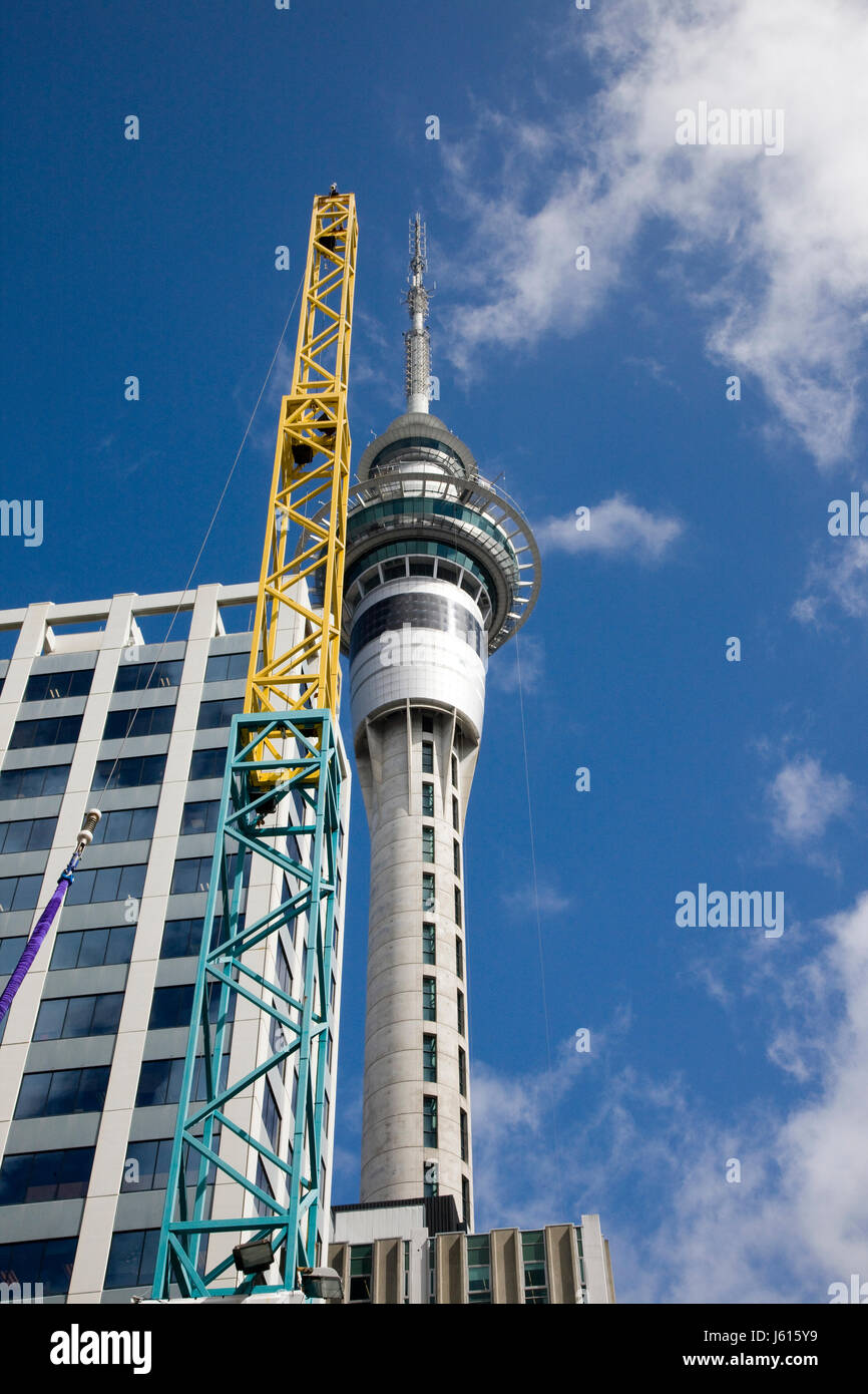 Auckland New Zealand Sky City Tower Downtown Stock Photo - Alamy