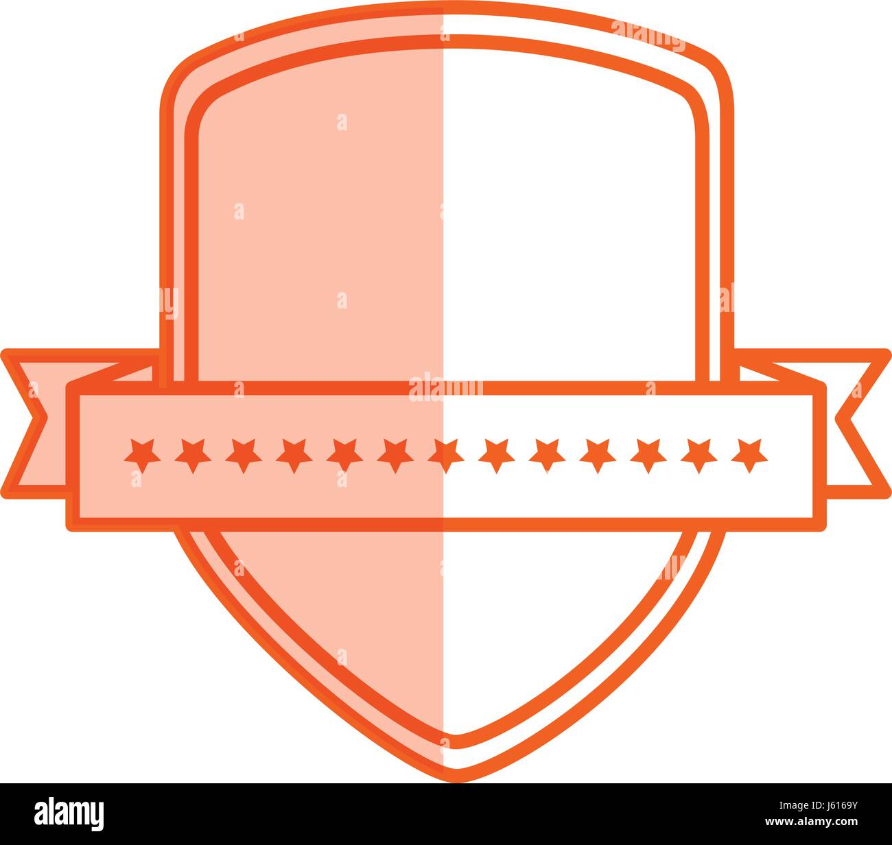 shield with ribbon isolated icon Stock Vector Image & Art - Alamy