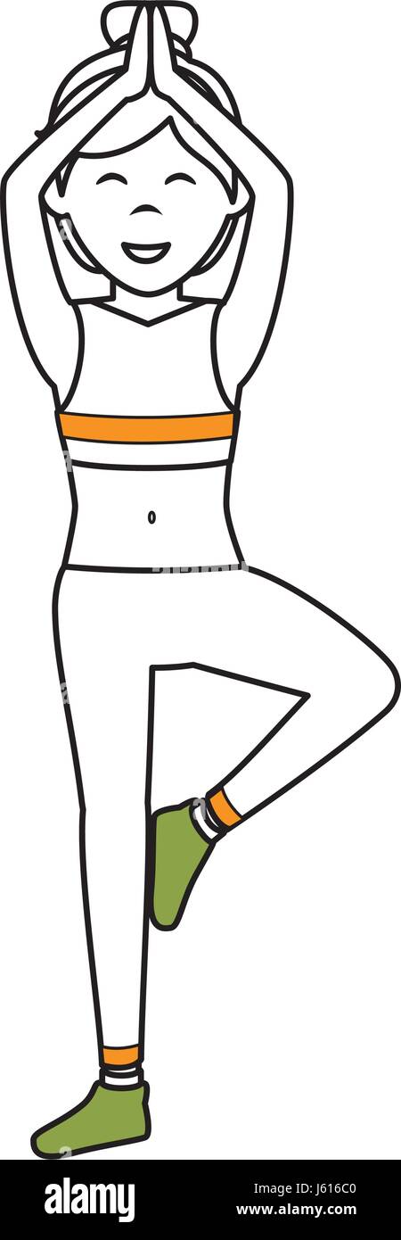 Athletic woman exercising character Stock Vector Image & Art - Alamy