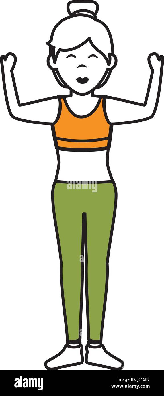 Athletic woman exercising character Stock Vector Image & Art - Alamy