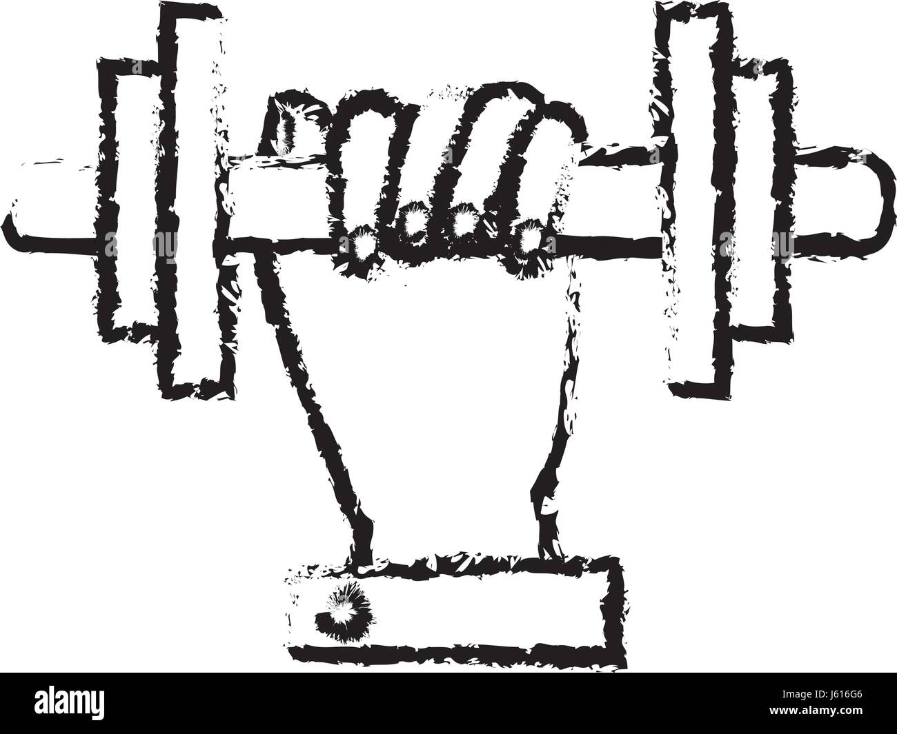 hand human with weight lifting equipment icon Stock Vector Image & Art ...
