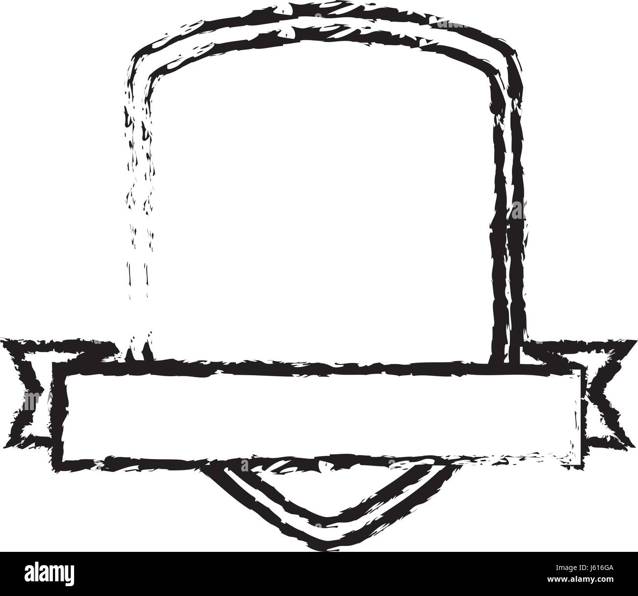 shield with ribbon isolated icon Stock Vector Image & Art - Alamy