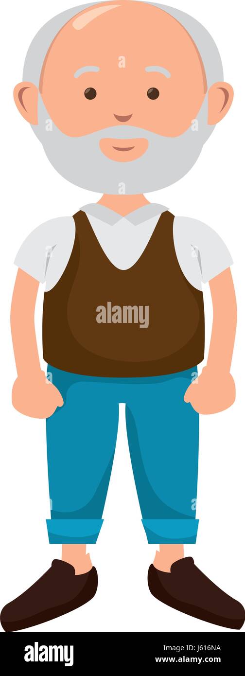old man avatar character Stock Vector Image & Art - Alamy