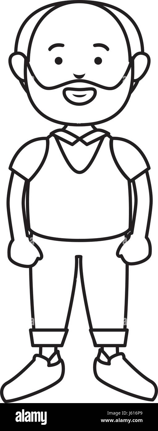 old man avatar character Stock Vector Image & Art - Alamy