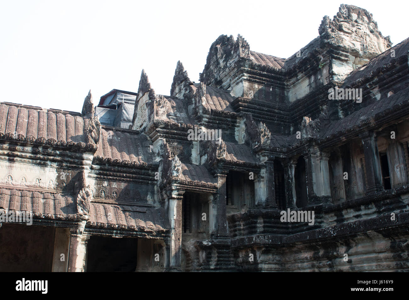 A shot of an ascending gallery at Angkor Wat Stock Photo - Alamy