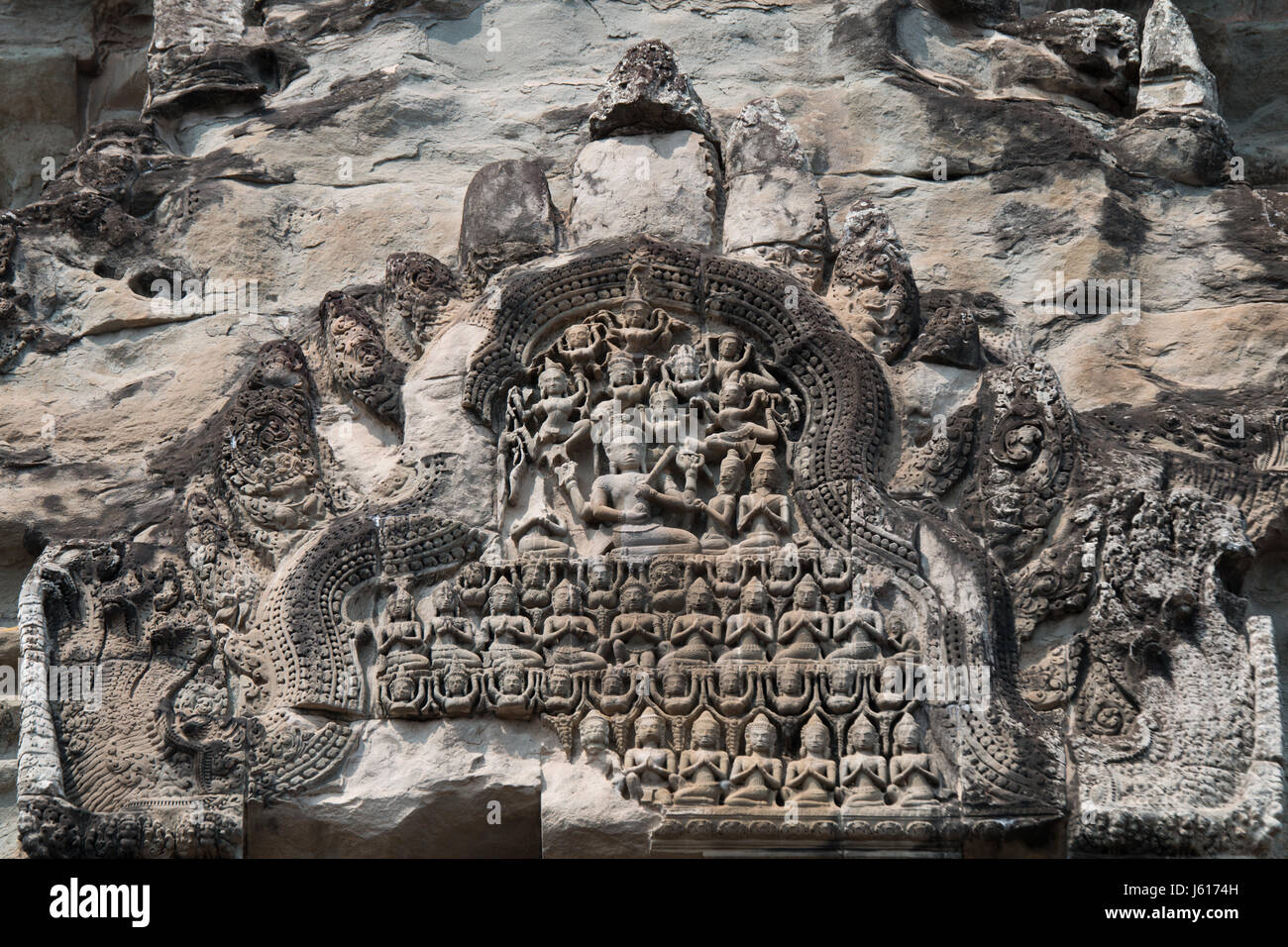 Khmer lintel stone carving hi-res stock photography and images - Alamy