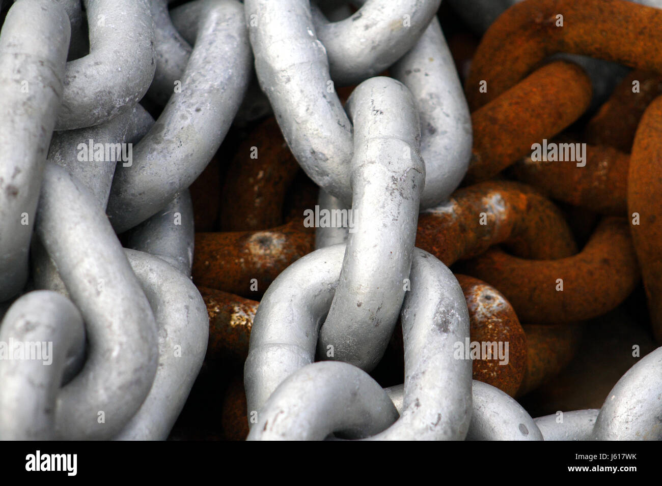 new chain metal rusty rust limb association linkage connection old ...