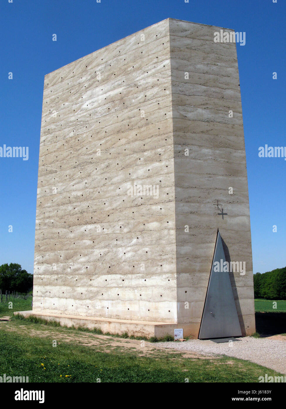 chapel concrete religious modern modernity fields style of construction ...