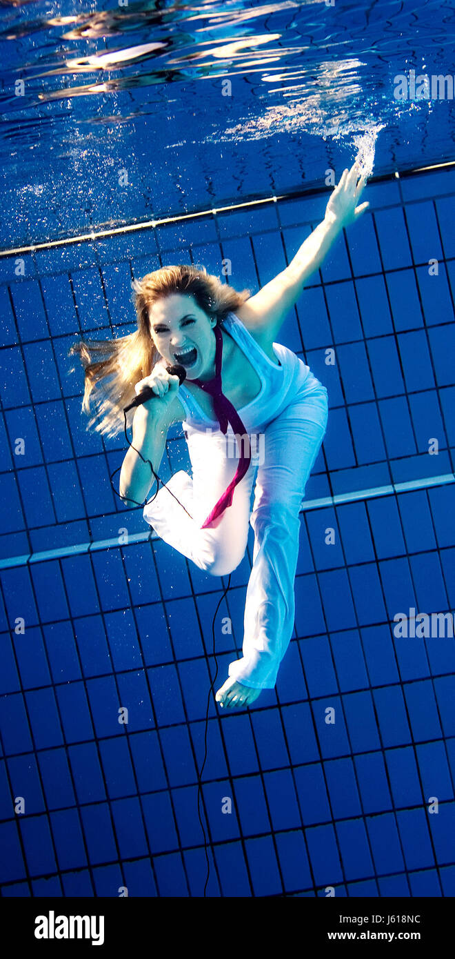 songstress sing microphone song tune public baths swimming pool open ...