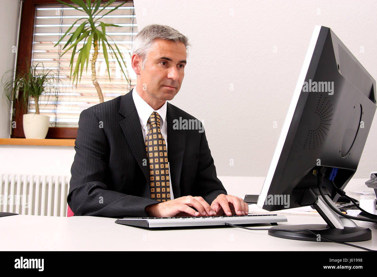 office keyboard desk workplace business man businessman screen ...