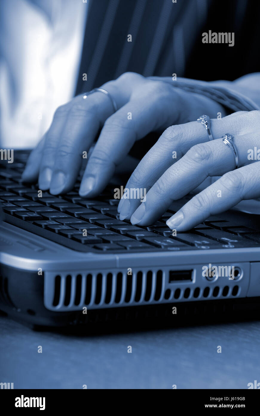 woman laptop notebook computers computer type hand hands keyboard model ...